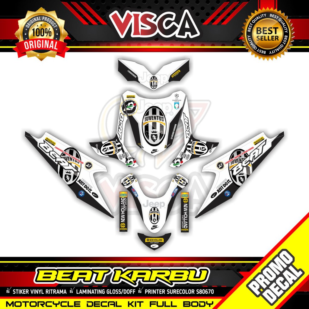 Decal STIRIPING HONDA BEAT Sticker FULL BODY BEAT JUVENTUS | Shopee ...