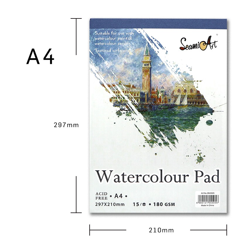 Seamiart_[READY STOCK] A4/A5 Drawing Paper for Watercolor/Gouache ...