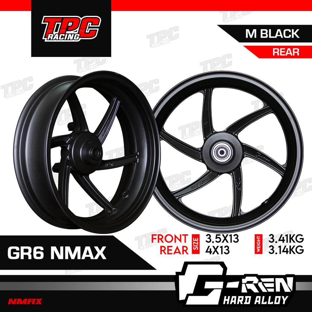 TPC G-Ren GR6 nmax V1 mags front and rear 2 in 1(Gold, black, white ...