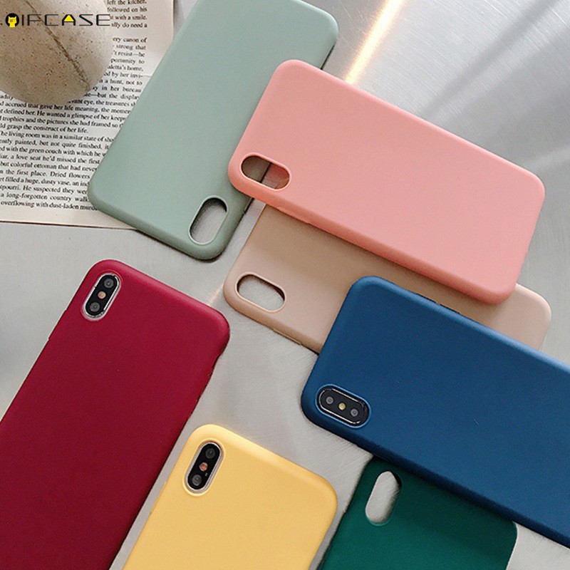 OnePlus 7T 7 Pro Phone Case Candy Color Colorful Plain Matte Fresh ...