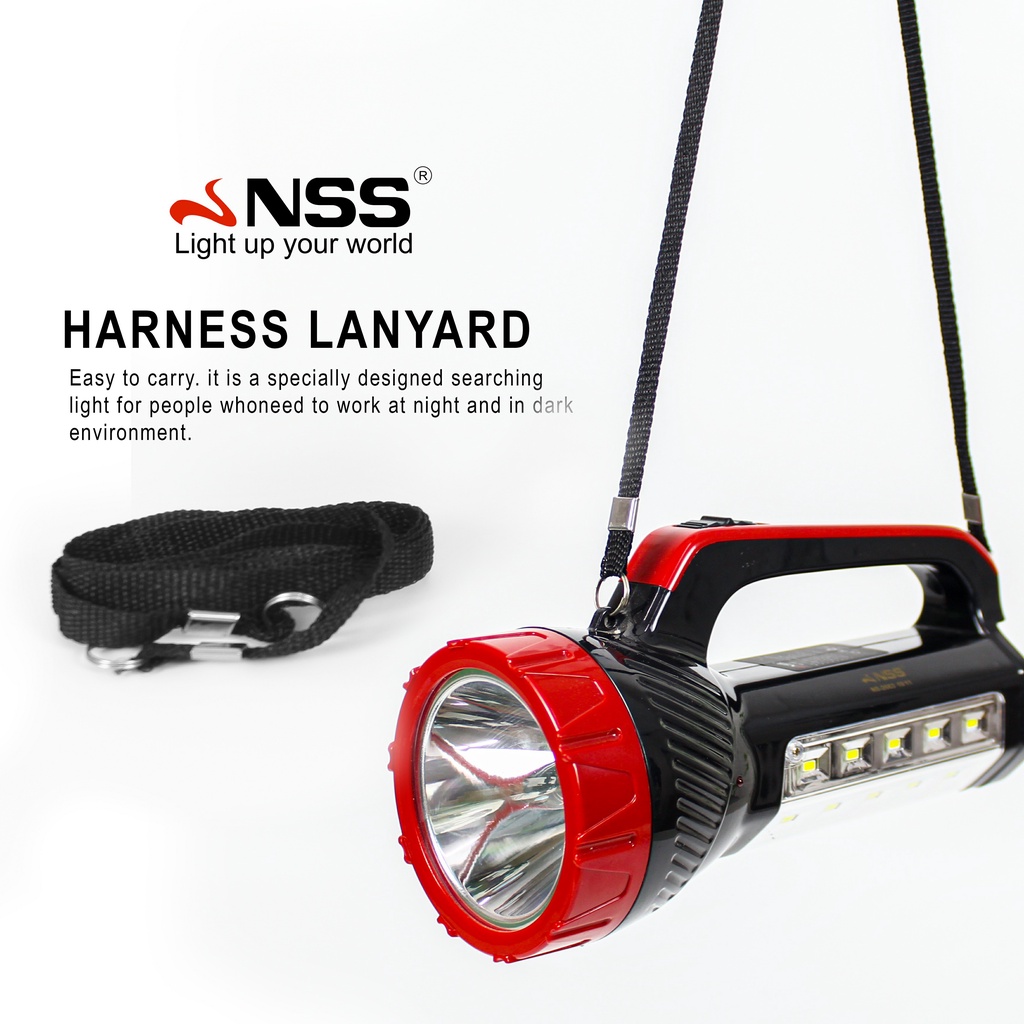 Nss flashlight emergency light Handlamp torch lamp LED 5w/2.5w strap ...
