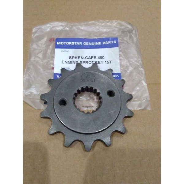 CAFE400 ENGINE SPROCKET 520/15T (MOTORSTAR) | Shopee Philippines