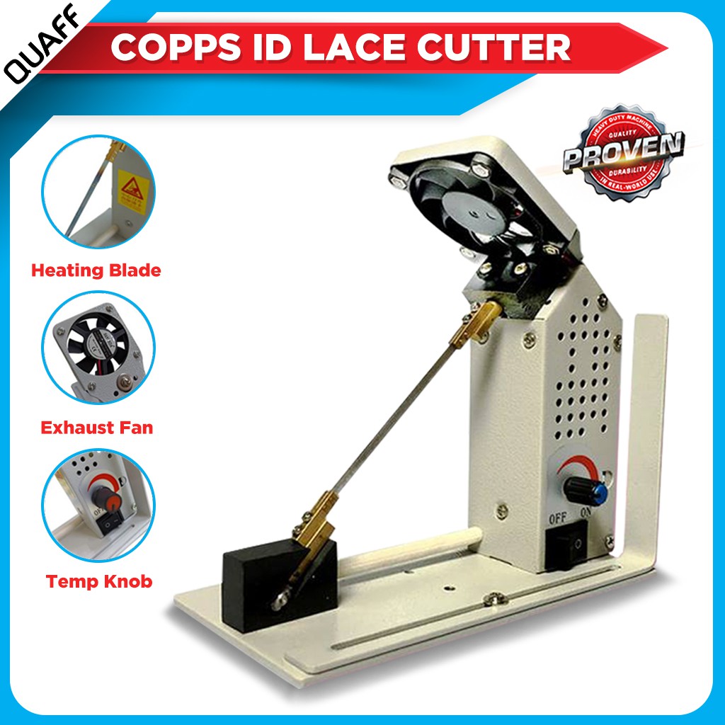 QUAFF ID Lace Cutter with Mini Exhaust Fan ID Lace Indispensable Tool ...