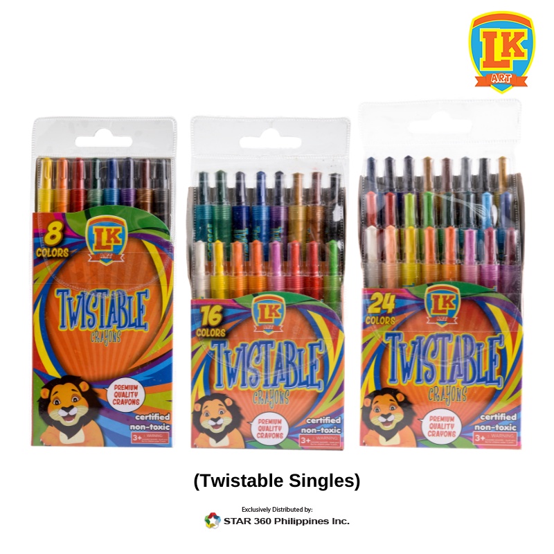 LK ART Twistable Crayons (SINGLES) | Shopee Philippines