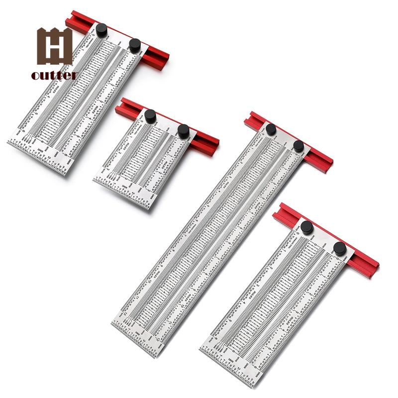 2 Pcs Precision Marking T Ruler Set T Square Precision Marker T Ruler ...