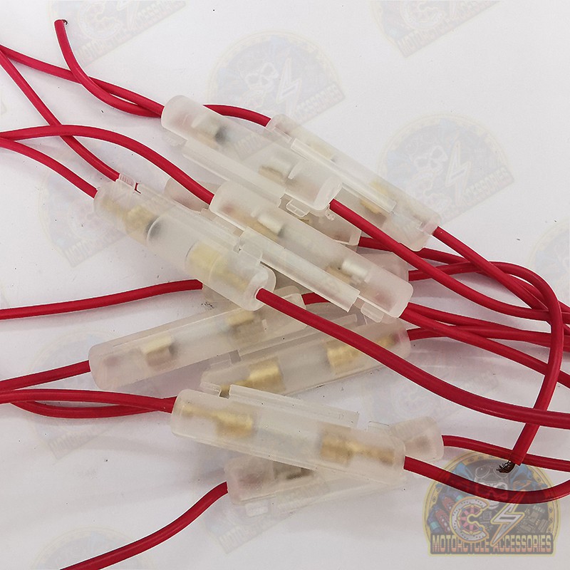 CS Motorcycle glass fuse box holder with single fuse universal(1pcs ...