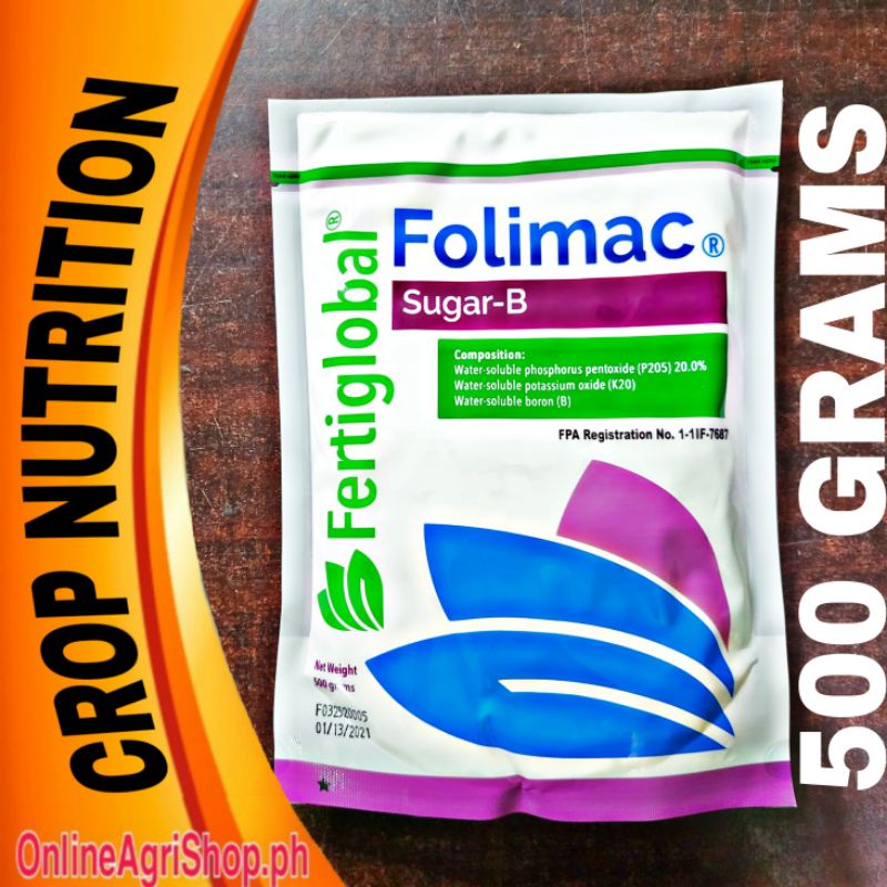 FOLIMAC SUGAR-B FOLIAR FERTILIZER (500 GRAMS) BY AVC | Shopee Philippines