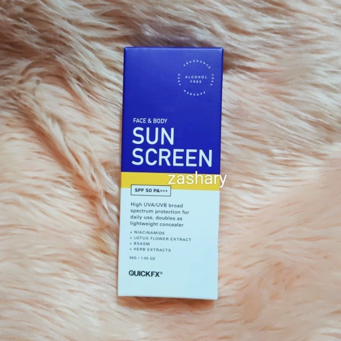 QUICKFX Face and Body Sunscreen SPF 50 PA+++ 30g | Shopee Philippines