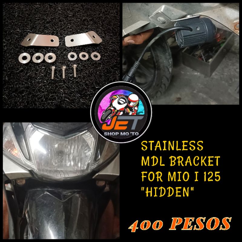 HIDDEN STAINLESS MDL BRACKET FOR MIO I 125 | Shopee Philippines