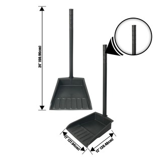 Edepot Household Cleaner Long Handle Black Dust Pan PANDAKOT COD ...