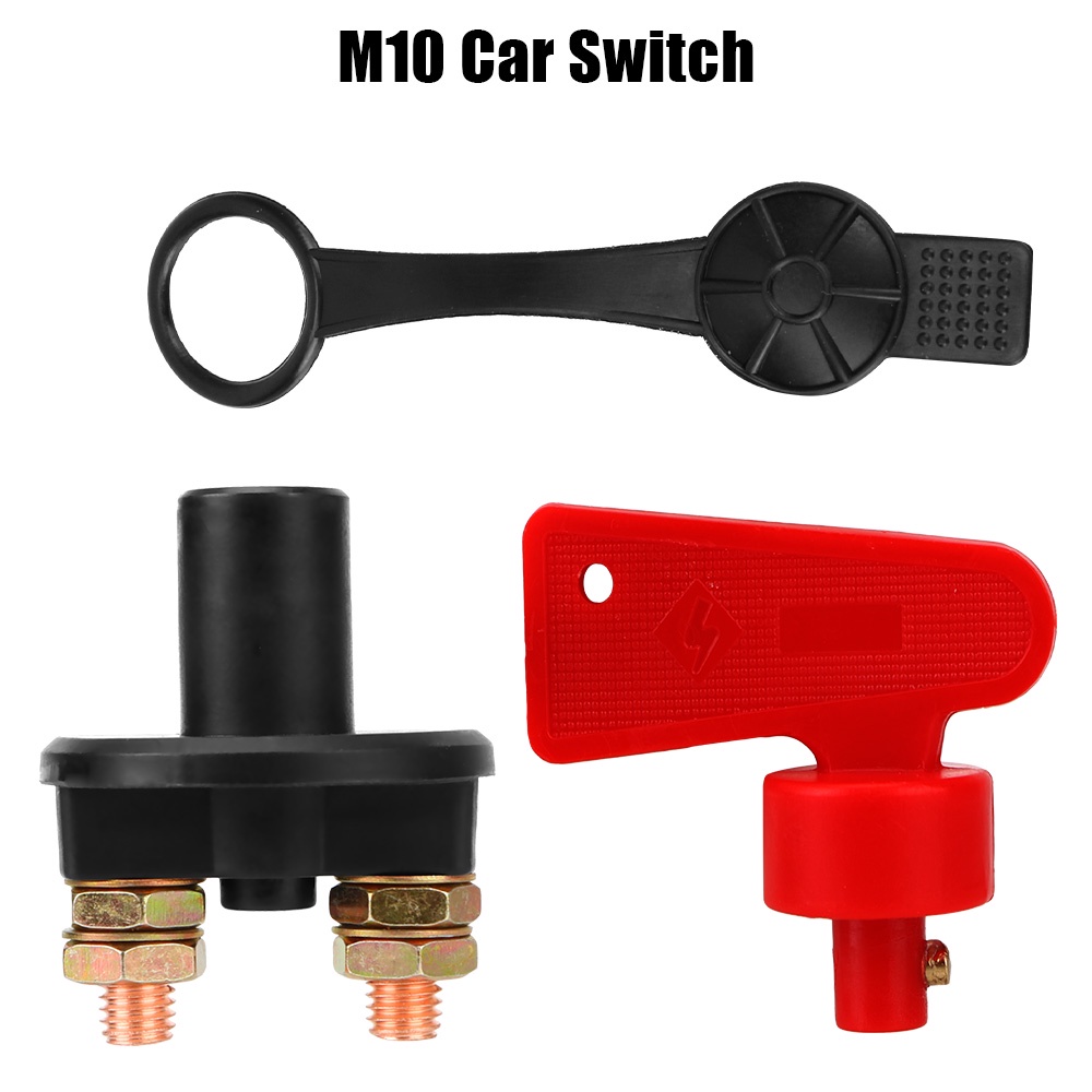 Red Key Cut Off Battery Car Power Switch Vehicle Car Modified Isolator ...