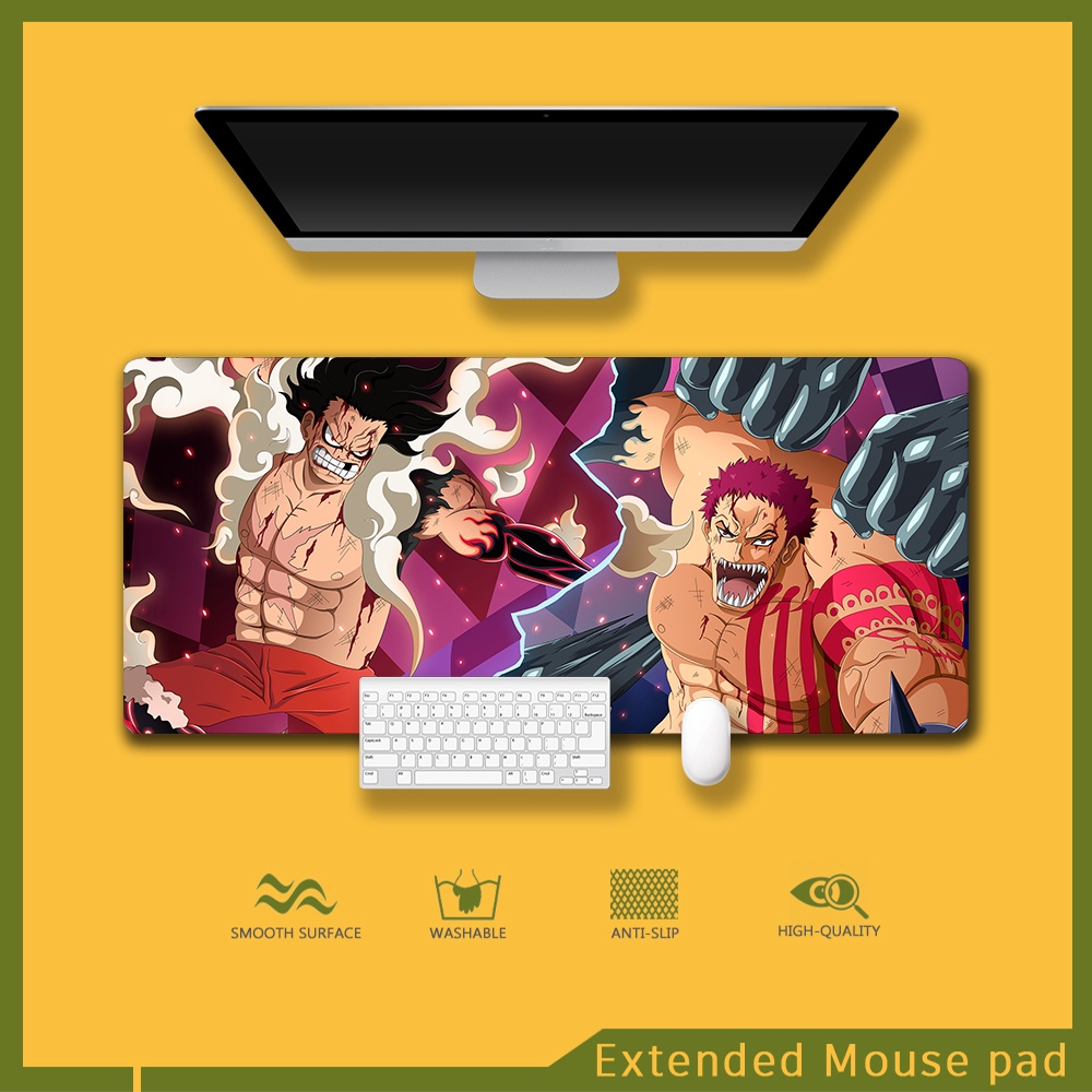 One piece anime Gaming Mouse Pad Long Mouse Pad Gaming Office Large ...