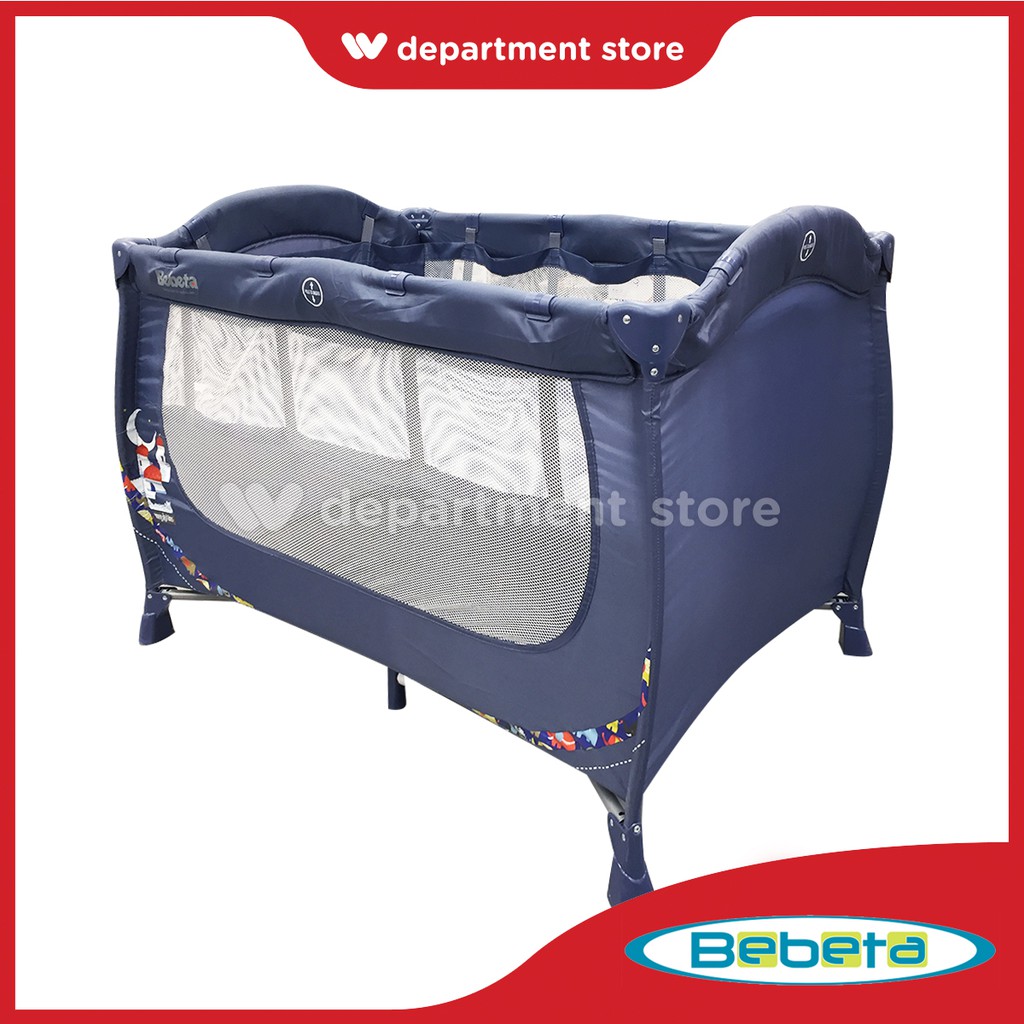 Bebeta Portable Crib with Changing Diaper (Blue) | Shopee Philippines