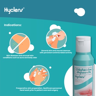 Hyclens Skin Cleanser 4% Chlorhexidine digluconate 60 mL and 1 Liter ...
