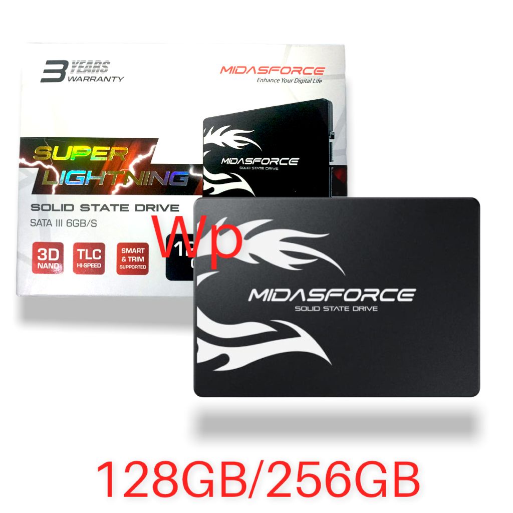 Ssd Midasforce 128GB 256GB Super Lightning SATA 3 6GB/s 2.5 inch ...