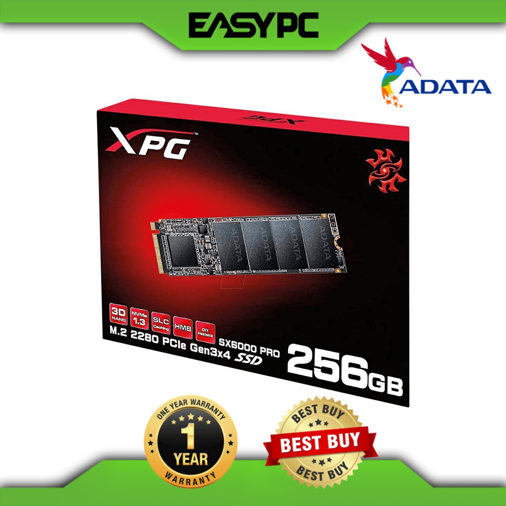 Adata SX 6000 Pro M.2 NVME Solid State Drive 256Gb | Shopee Philippines
