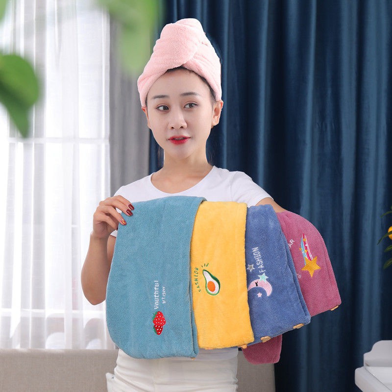 Someday Hair Turban Quick Dry Hair Cap Hair Towel Head Wrap Shower Cap ...