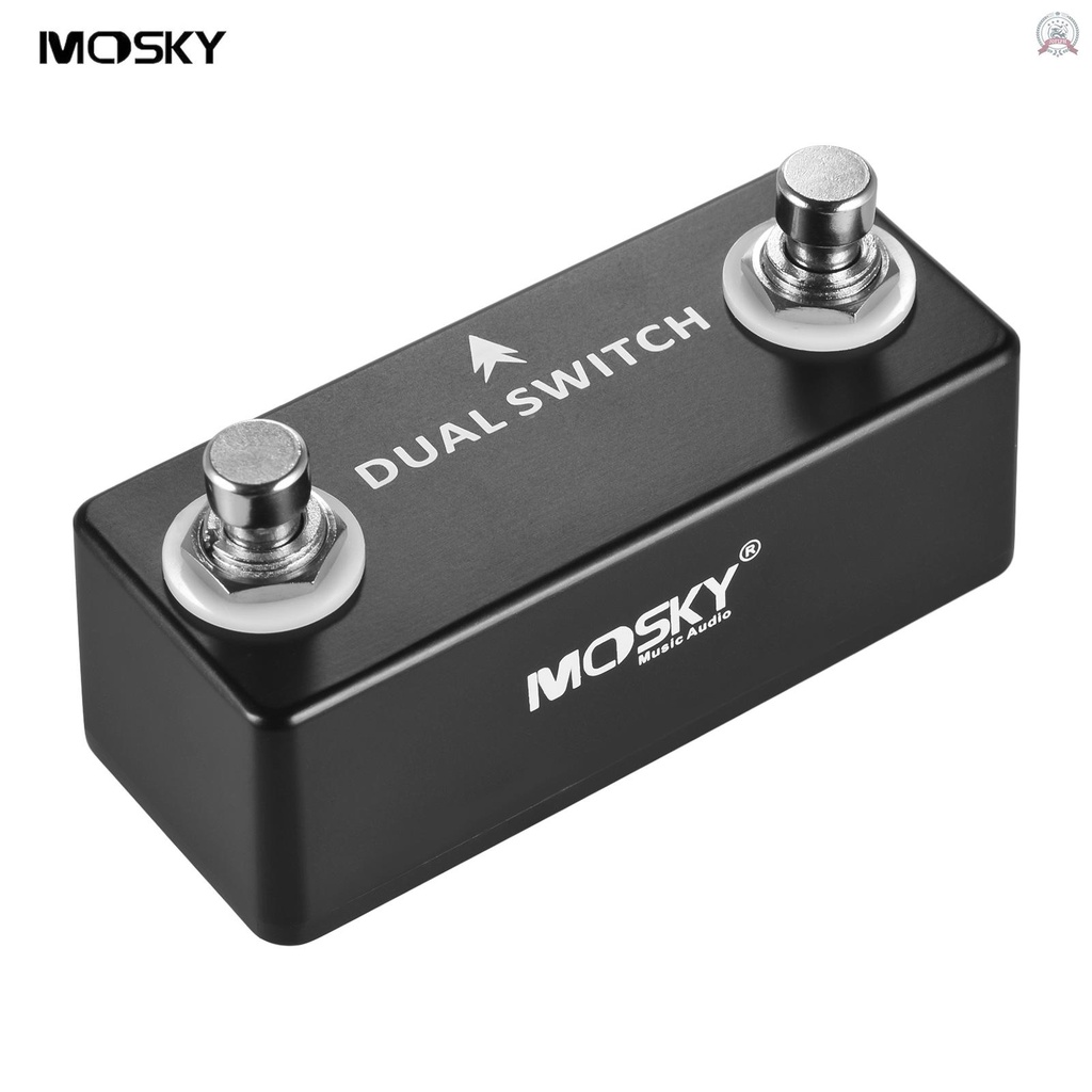 MOSKY DUAL SWITCH Dual Footswitch Foot Switch Pedal Full Metal Shell ...