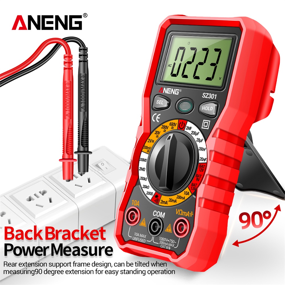 Aneng Sz301 Digital Profesional Multimeter Voltage Resistance ...