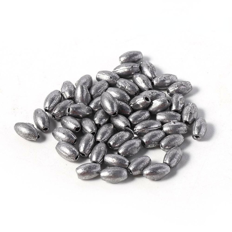 Rompin Lead Sinker 8g-70g Olive Shape Sinkers Pure Making Fishing ...
