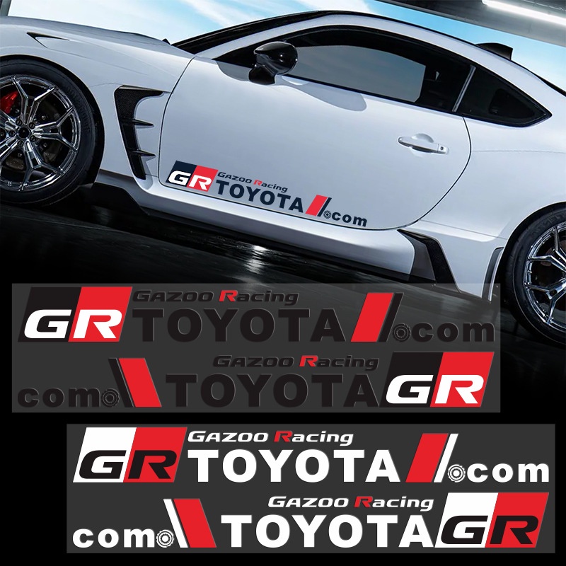 2Pcs 75cm Toyota GR Sport Car Sticker Body Modification Decoration ...