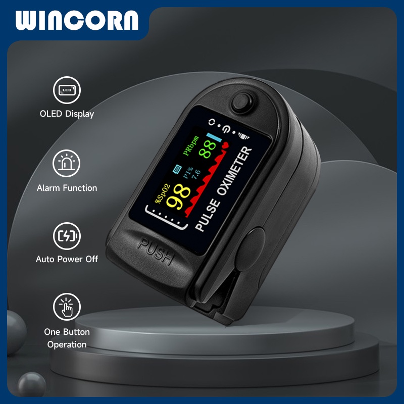 Heart Rate Monitor Oximeter Finger Pulse Oximeter Fingertip Home Pulse ...