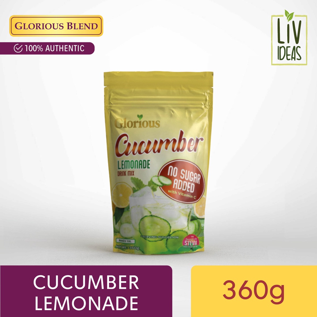 Glorious Blend Cucumber Lemonade 360g (Sweetened with Stevia) | Shopee ...