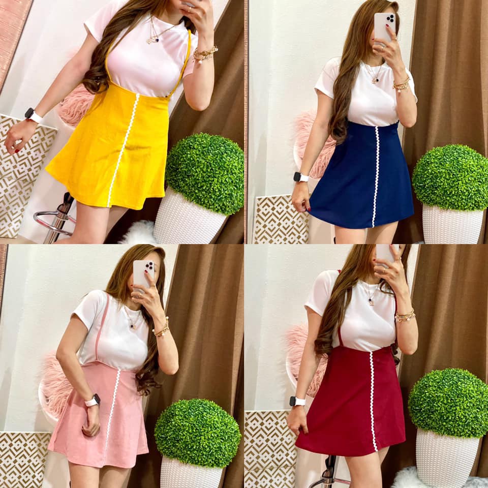 JUMPER DRESS WITH INNER ( Crepe Fabric ) | Shopee Philippines