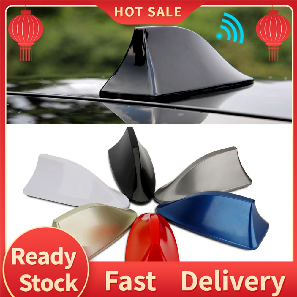 【Ready Stock】Car Exterior Roof Shark Fin Adhesive Sticker Antenna FM/AM ...