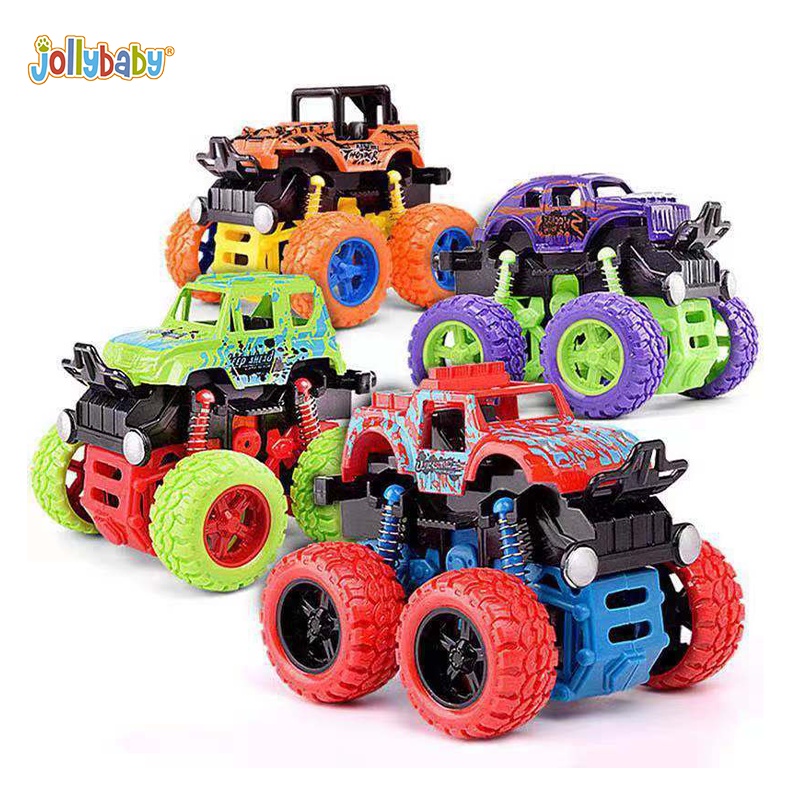 Big Wheel Monster Zap Truck Suspension Inertia Push Friction Power Car ...