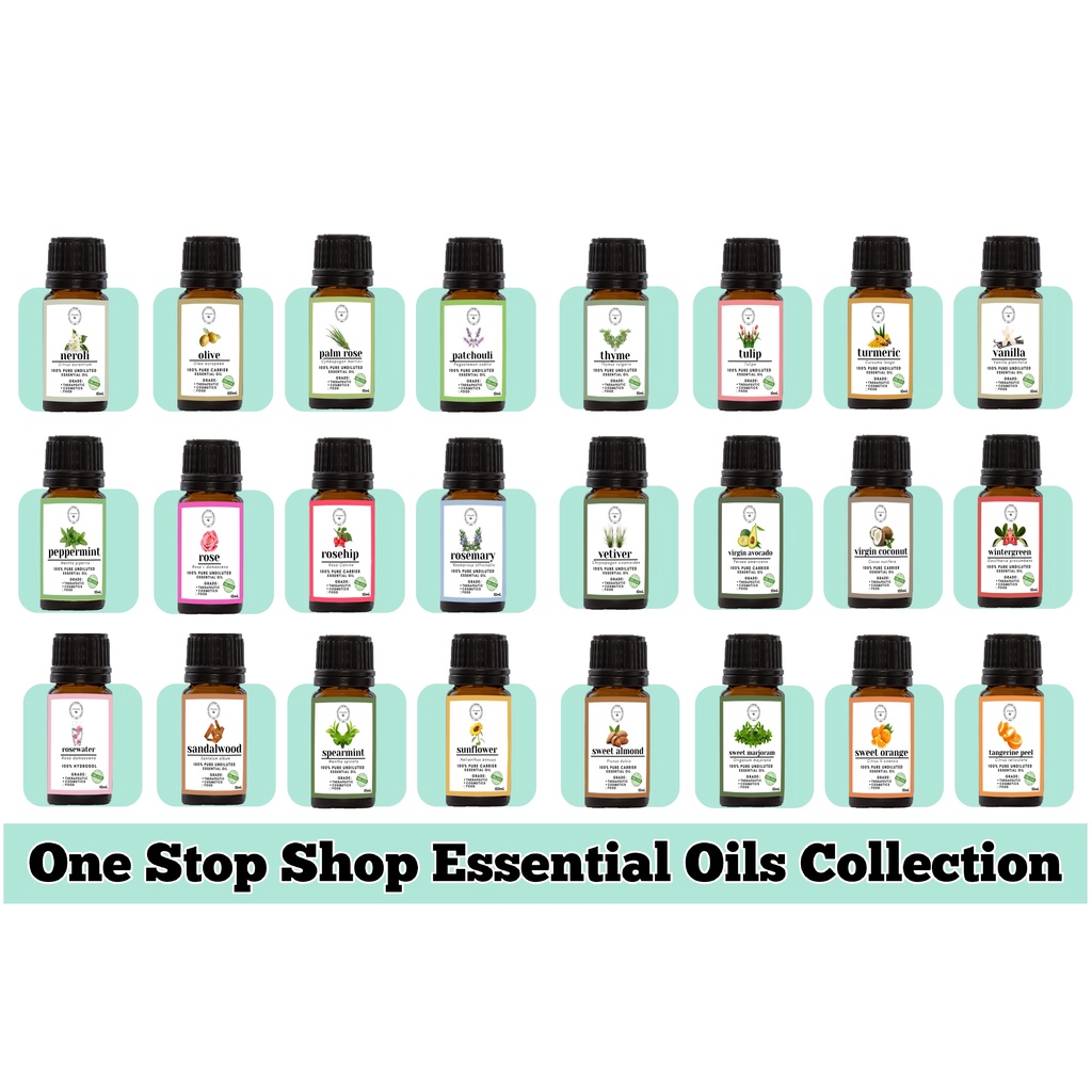 PURE ORGANIC ESSENTIAL OILS LARGEST VARIETY BUNDLE COLLECTION ...