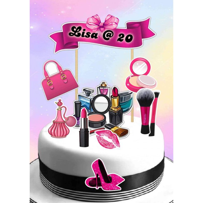 Makeup Cupcake Cake Toppers | Saubhaya Makeup