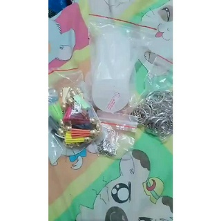 【🇵🇭LOCAL SHIP】90Pcs Transparent Acrylic Disc Keychain Rough Tassel ...
