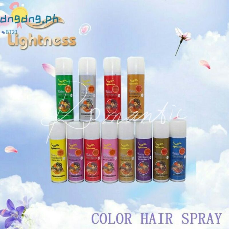 lightness COLORED HAIR SPRAY 120ml | Shopee Philippines