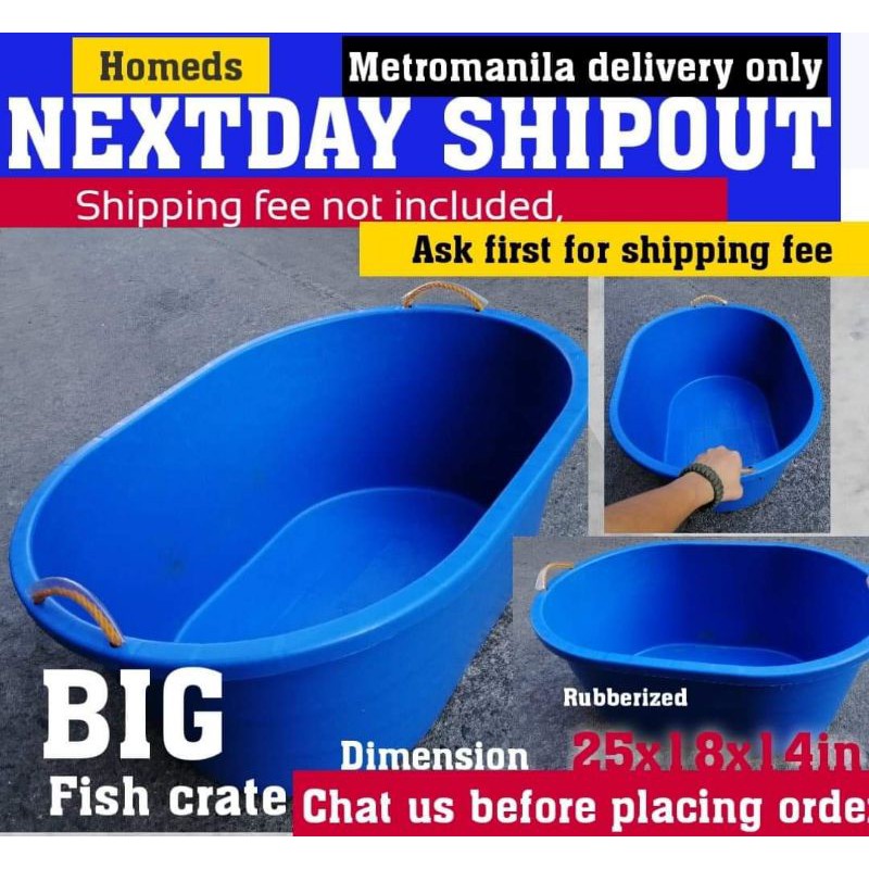 big fish crate banyera baby big bathub ES | Shopee Philippines