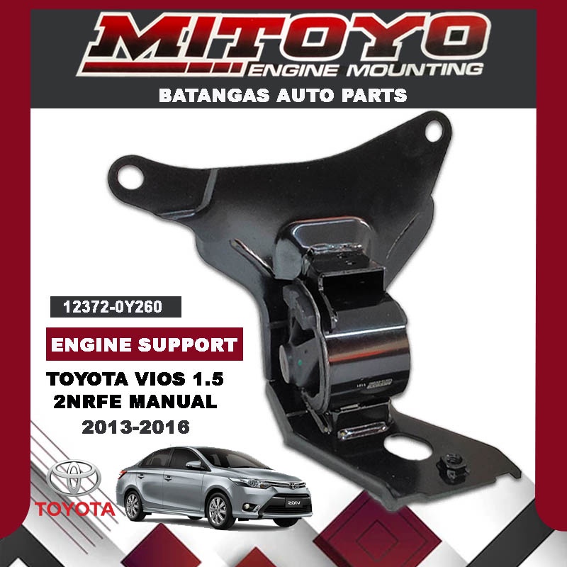ENGINE SUPPORT LEFT TOYOTA VIOS 1.5 AUTOMATIC TRANSMISSION 2013-2016 ...