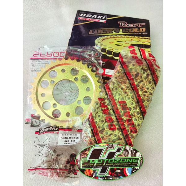 Chain and Sprocket set Raider 150Fi / Raider 150 carb, 14T 35T 428H ...