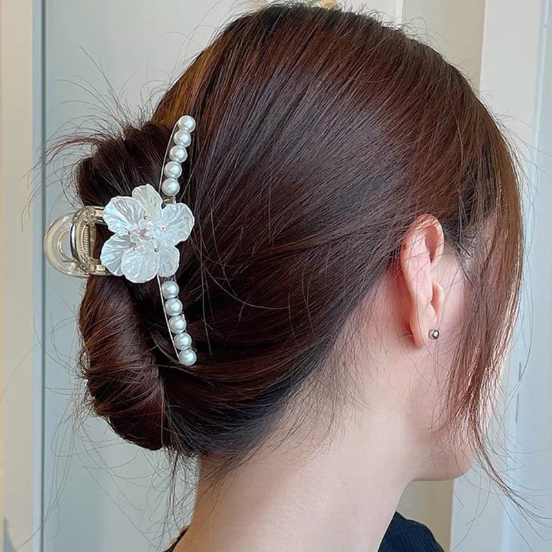 Cute Rose Flower Hair Clips Spring Summer Fashion Camellia Hair Clamp ...