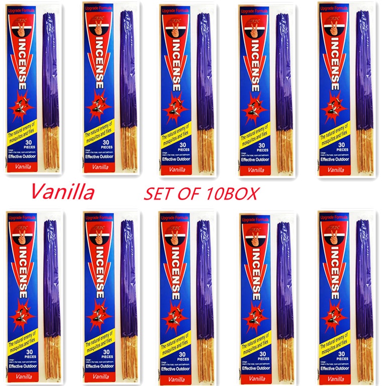 YAH 10box INCENSE MATAPANG Jasmin and Vanilla Upgrade Formula the ...