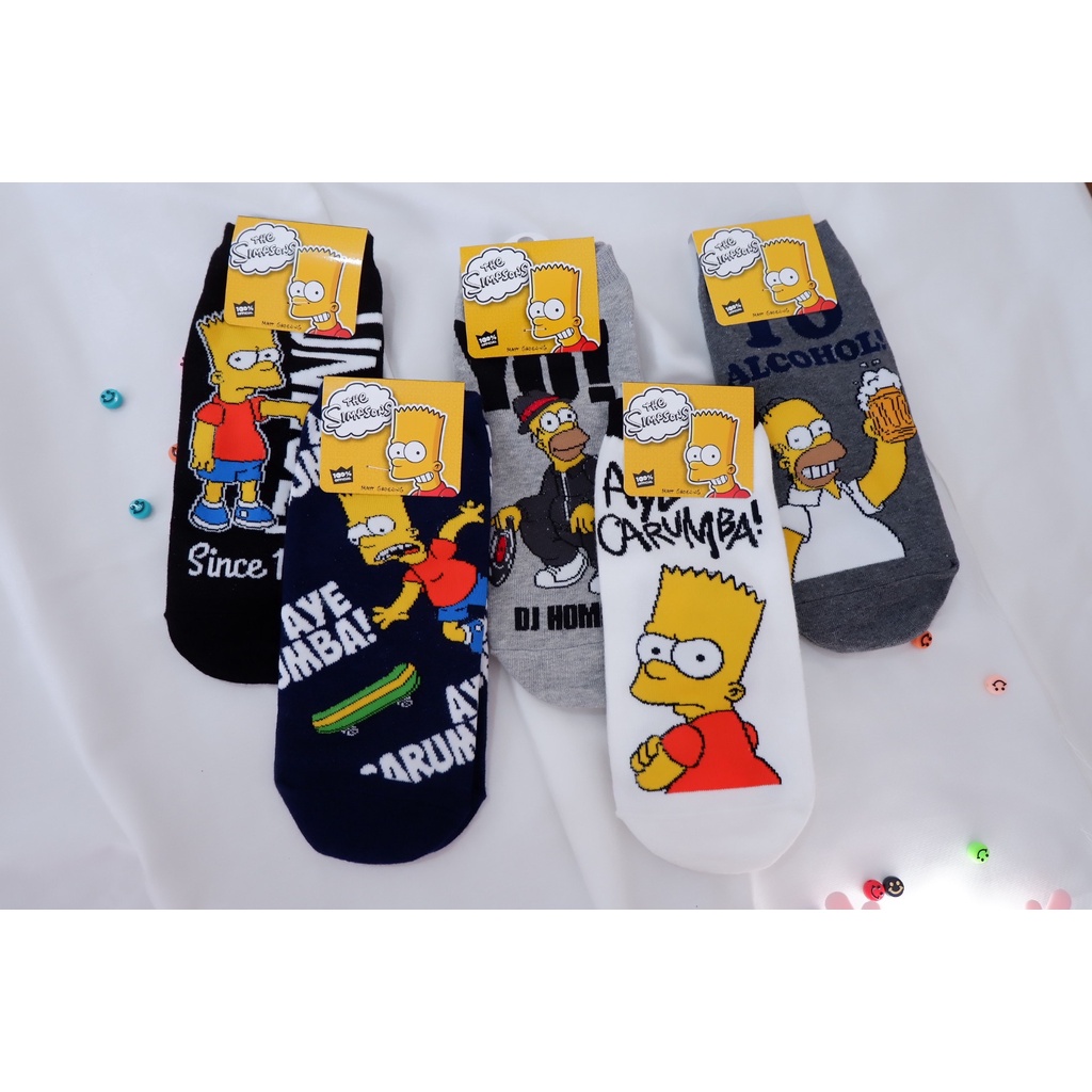 The Simpsons-Fashionable Unisex Men's Socks with cute Simpsons cartoon ...