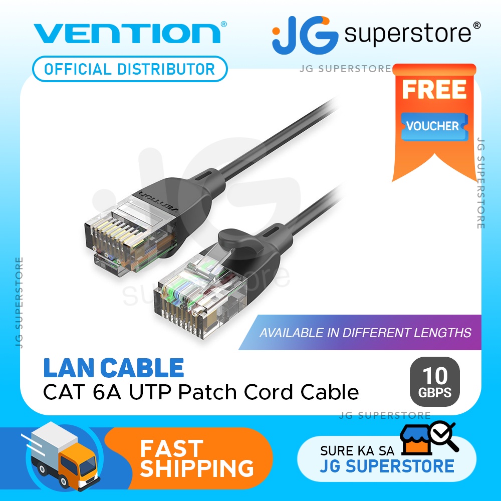 Vention CAT6A Ethernet Slim Cable UTP Patch 10Gbps 500MHz Lan Network ...