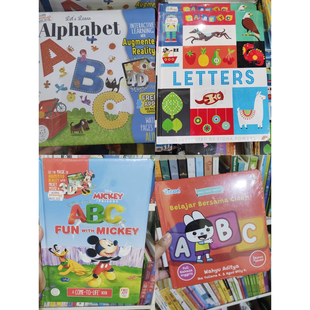 Big Bad Wolf BBW Letter Recognition: Hippo Alphabet ABC, Hippo Mickey ...
