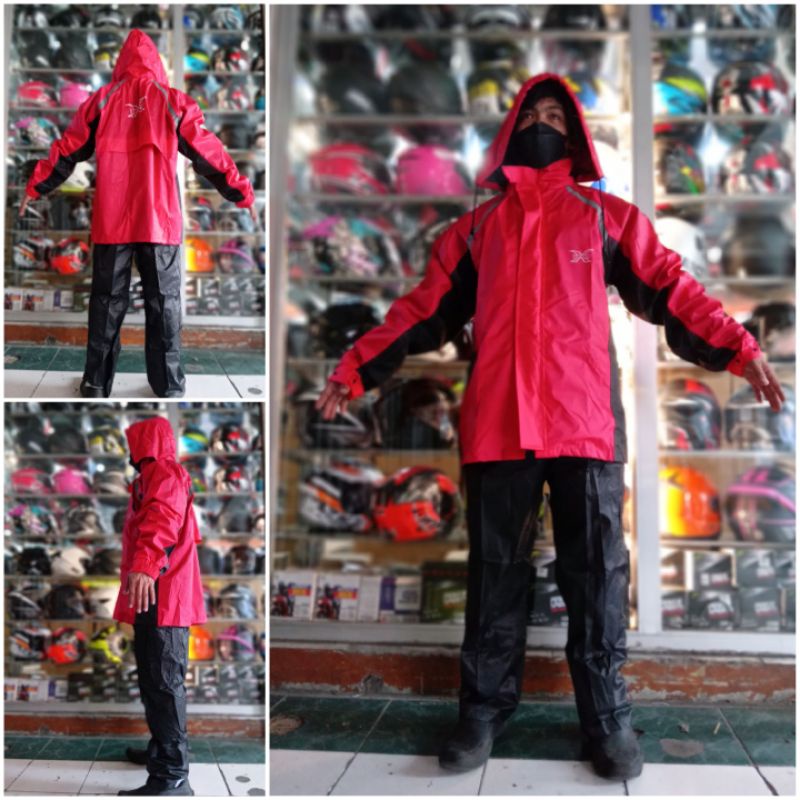 Raincoat Terno Xteam Jacket and Pants with Reflector Reusable Kapote X ...