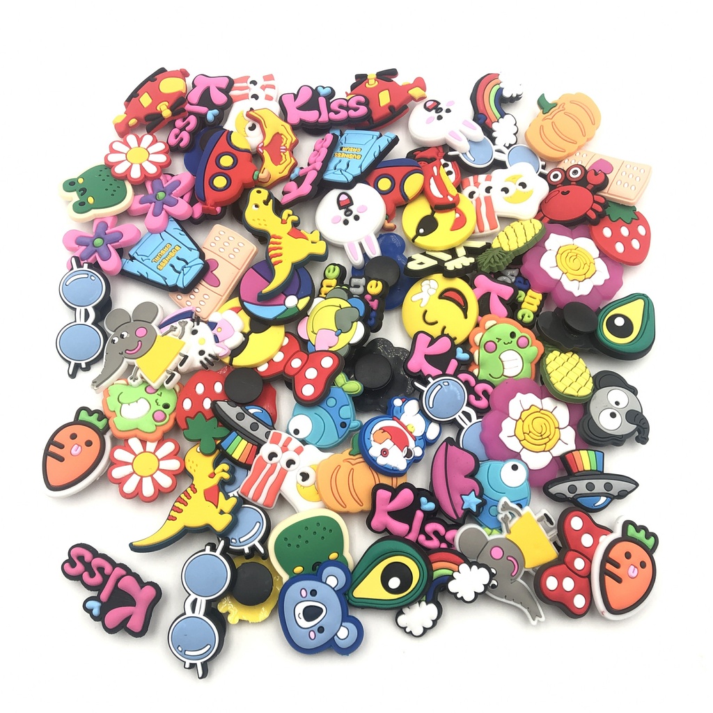 Random Style Jibbitz for Crocs Slippers decoration Bae clogs 1Pcs ...