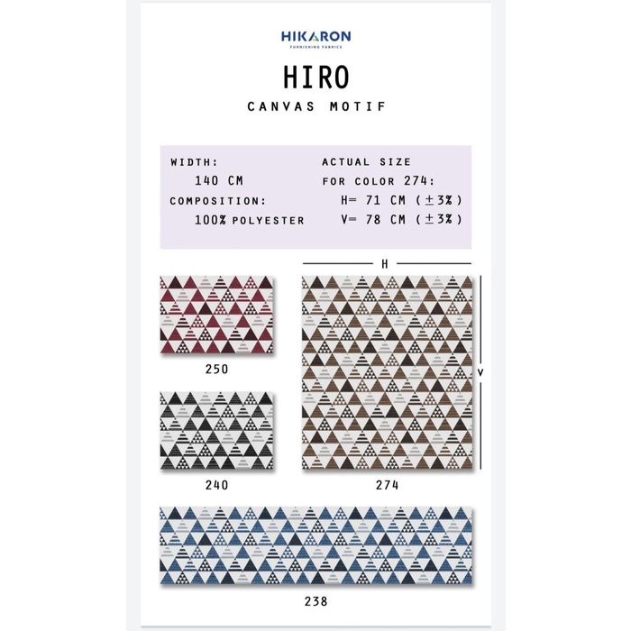 Pattern Fabric Cover - Hiro - Triangle Motif - Furniture Sofa Interior ...