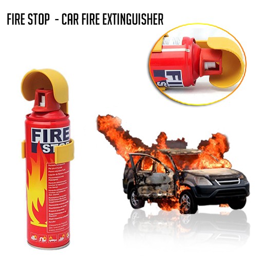 Fire Stop Car Portable Fire Extinguisher 500ML High Efficiency Ideal ...