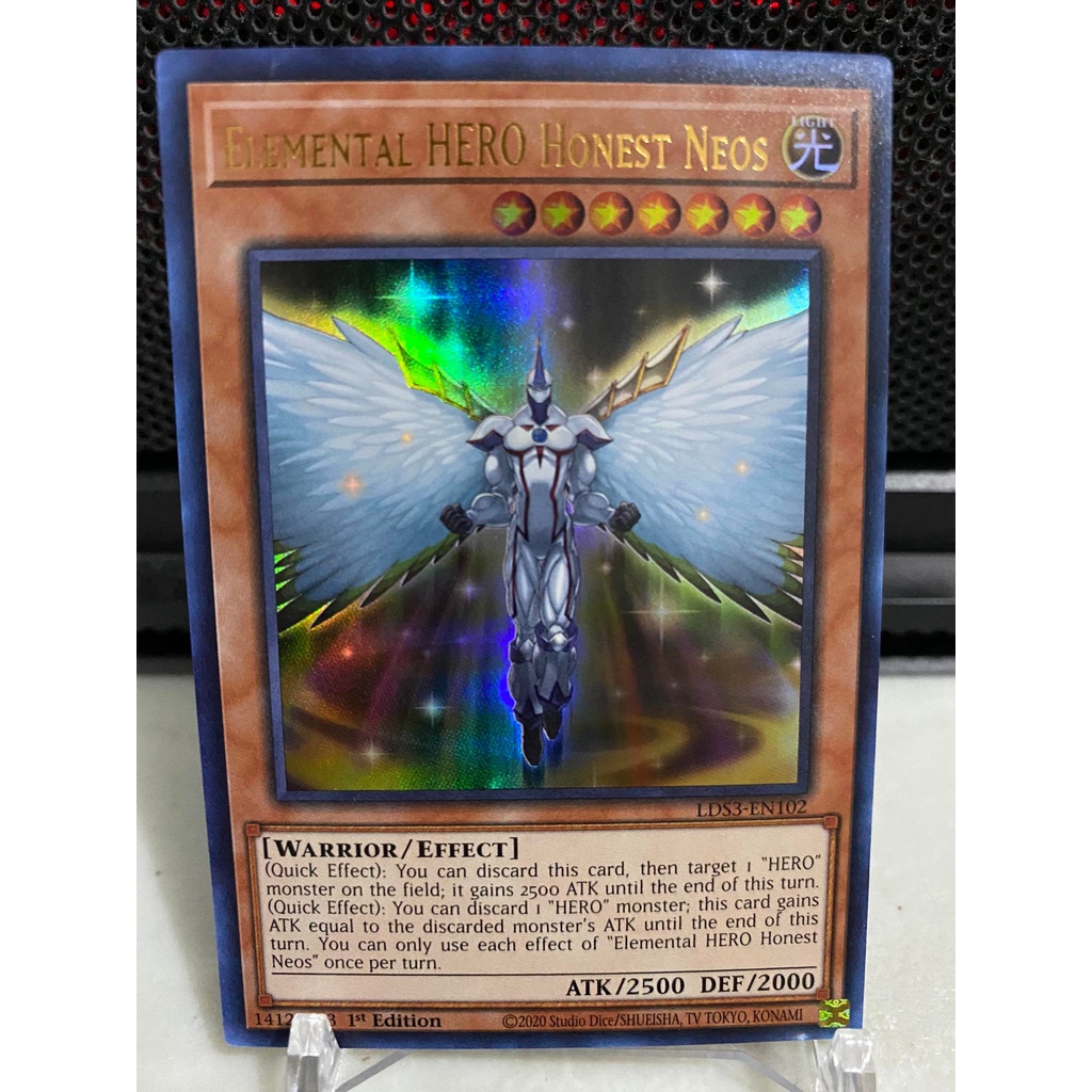 Elemental HERO Honest Neos - LDS3- Ultra Rare 1st Edition | Shopee ...