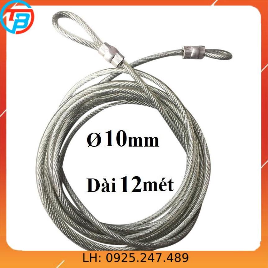 10mm African plastic-coated car lock cable - 12 meters long STEEL CABLE ...