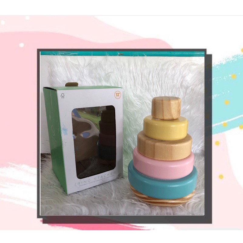Traditional Wooden Ring Stacker | Shopee Philippines