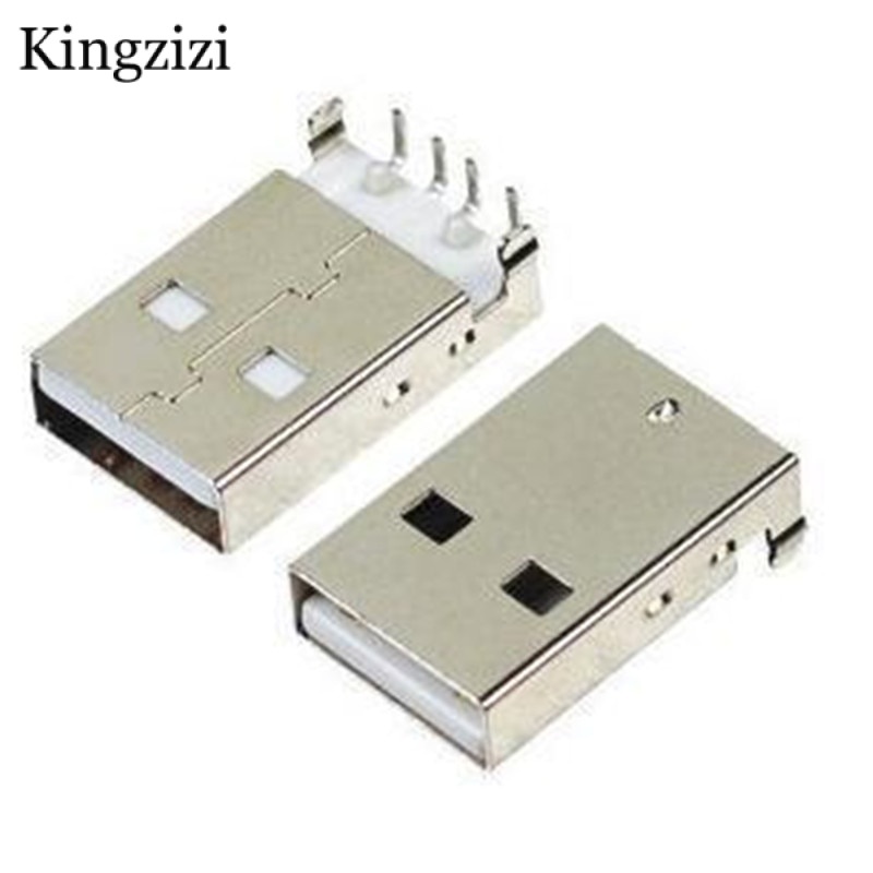 10pcs USB 2.0 Male A Type USB PCB Connector Plug Right Angle 90 degree ...
